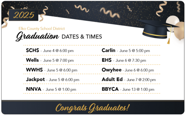 Elko Area Graduation Dates and Times - Everything Elko